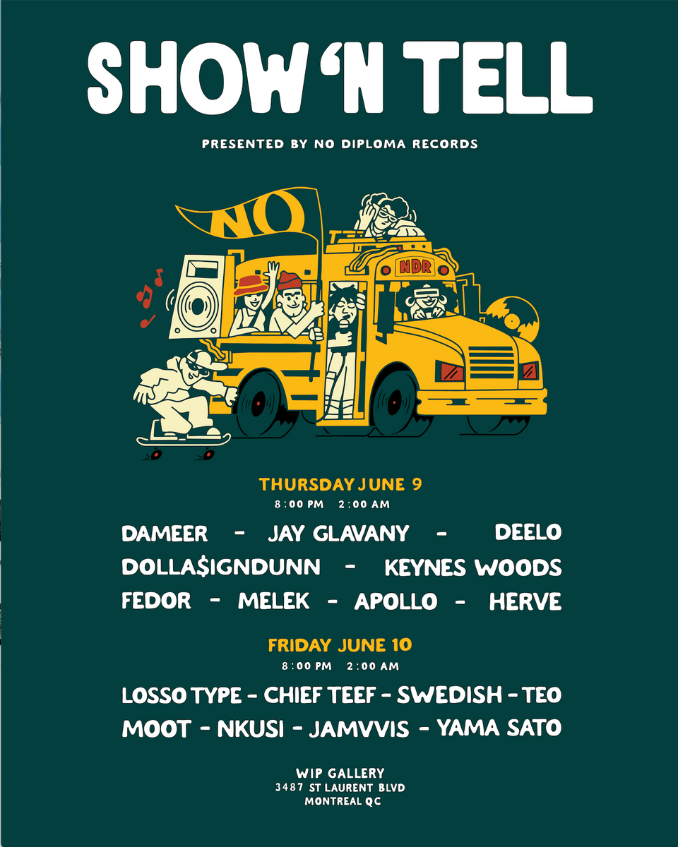 SHOW 'N TELL - TICKETS – No Diploma