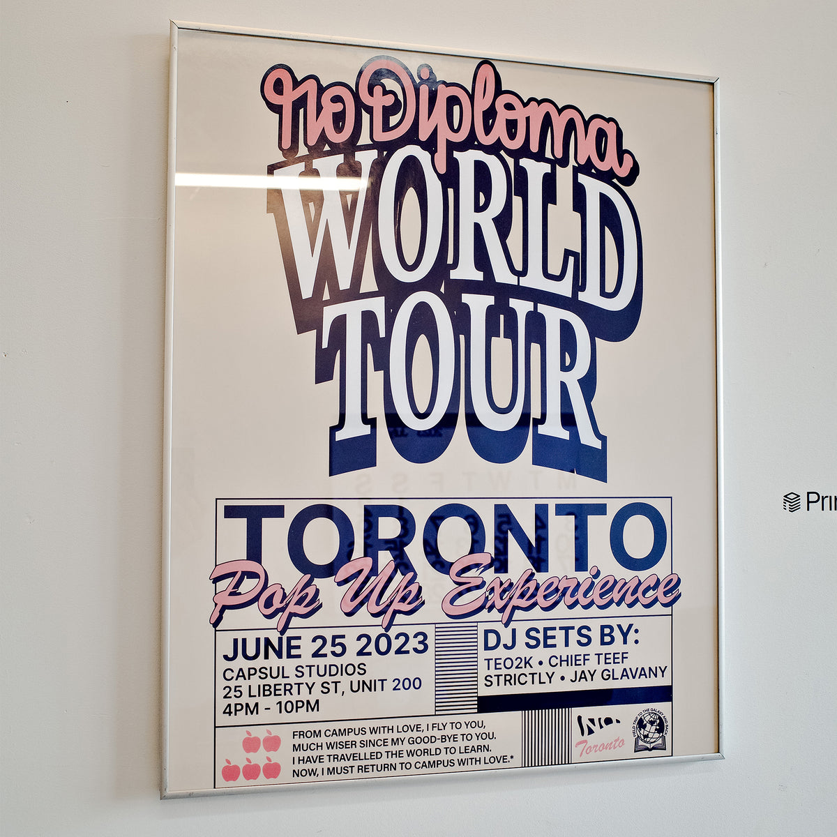 NO DIPLOMA WORLD TOUR - POSTER – No Diploma