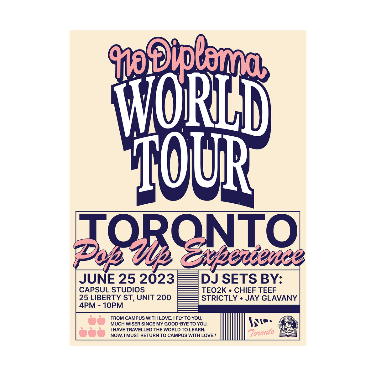 NO DIPLOMA WORLD TOUR - POSTER – No Diploma